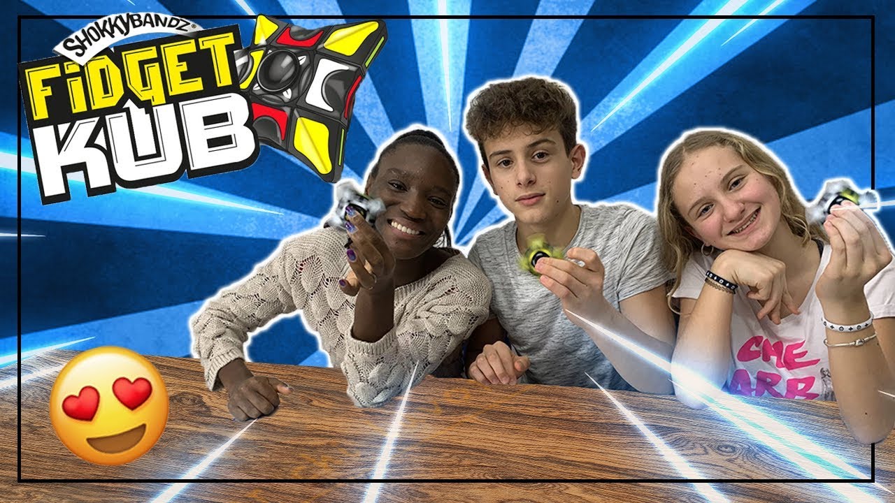 CHALLENGE CON SHOKKY BANDZ FIDGET SPINNER KUB il rompicapo colorato ...