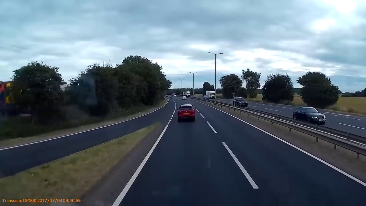 Crash on A249 in England (Caught On Camera) - YouTube