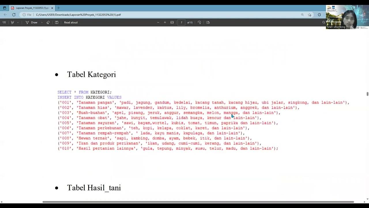 Presentasi Proyek PBD_Helen Sihombing-11322053 - YouTube