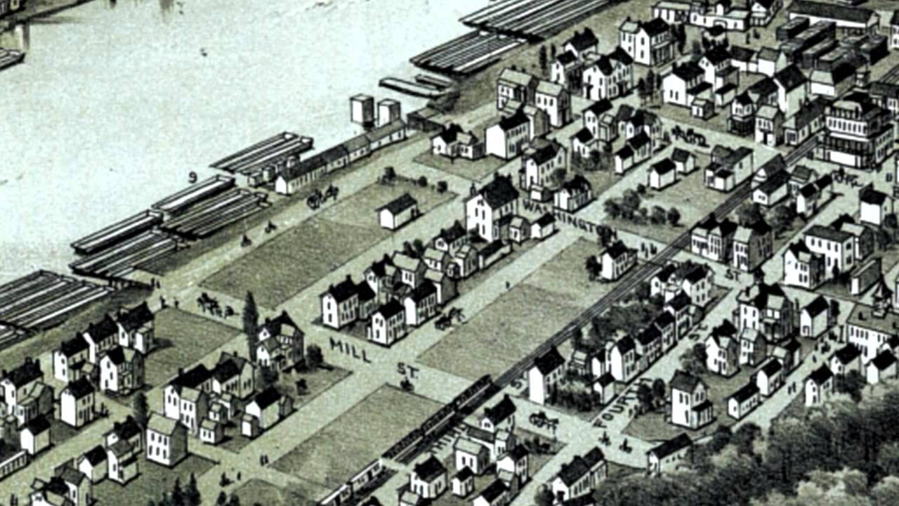 Elizabeth Pennsylvania 1897 Panoramic Bird's Eye View Map 6932 - YouTube