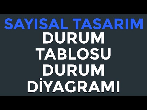 Sayısal Tasarım | Durum Tablosu ve Diyagramı (State Diagram)