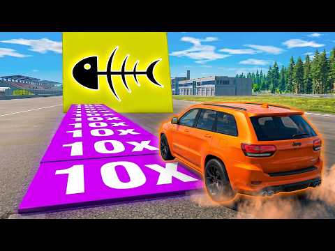 Two in One Video CARS vs CRAZY Combinations with Gimmick Pads |  BeamNG Drive