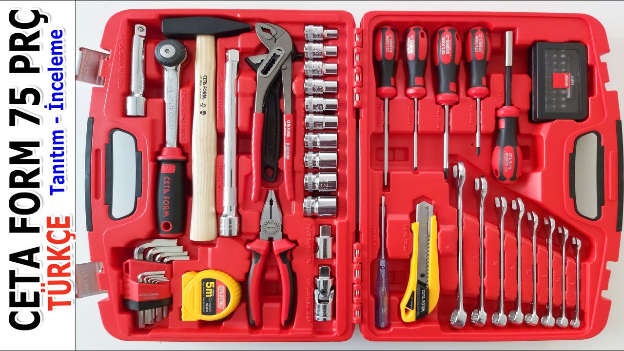 CETA FORM A50M-75PH2 UNIVERSAL ALET TAKIM ÇANTASI | TOOL KIT / Türkçe ...