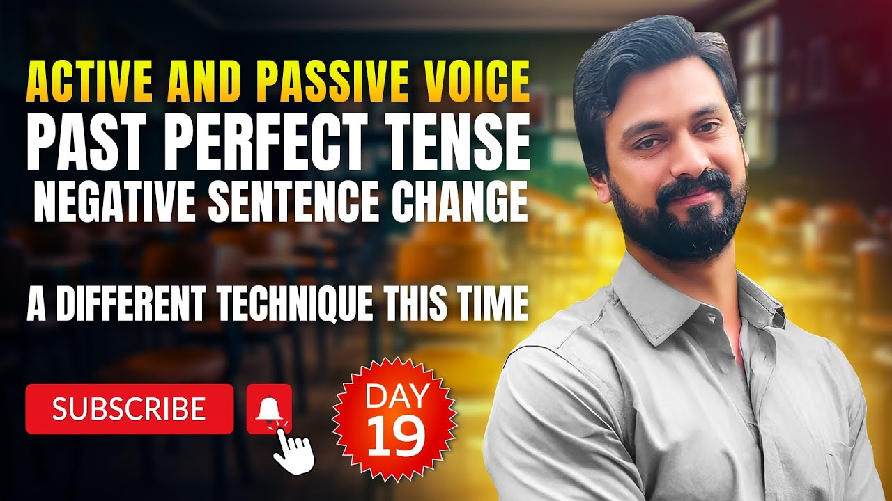 Day 19: Active and Passive Voice (Past Perfect Tense – Negative ...