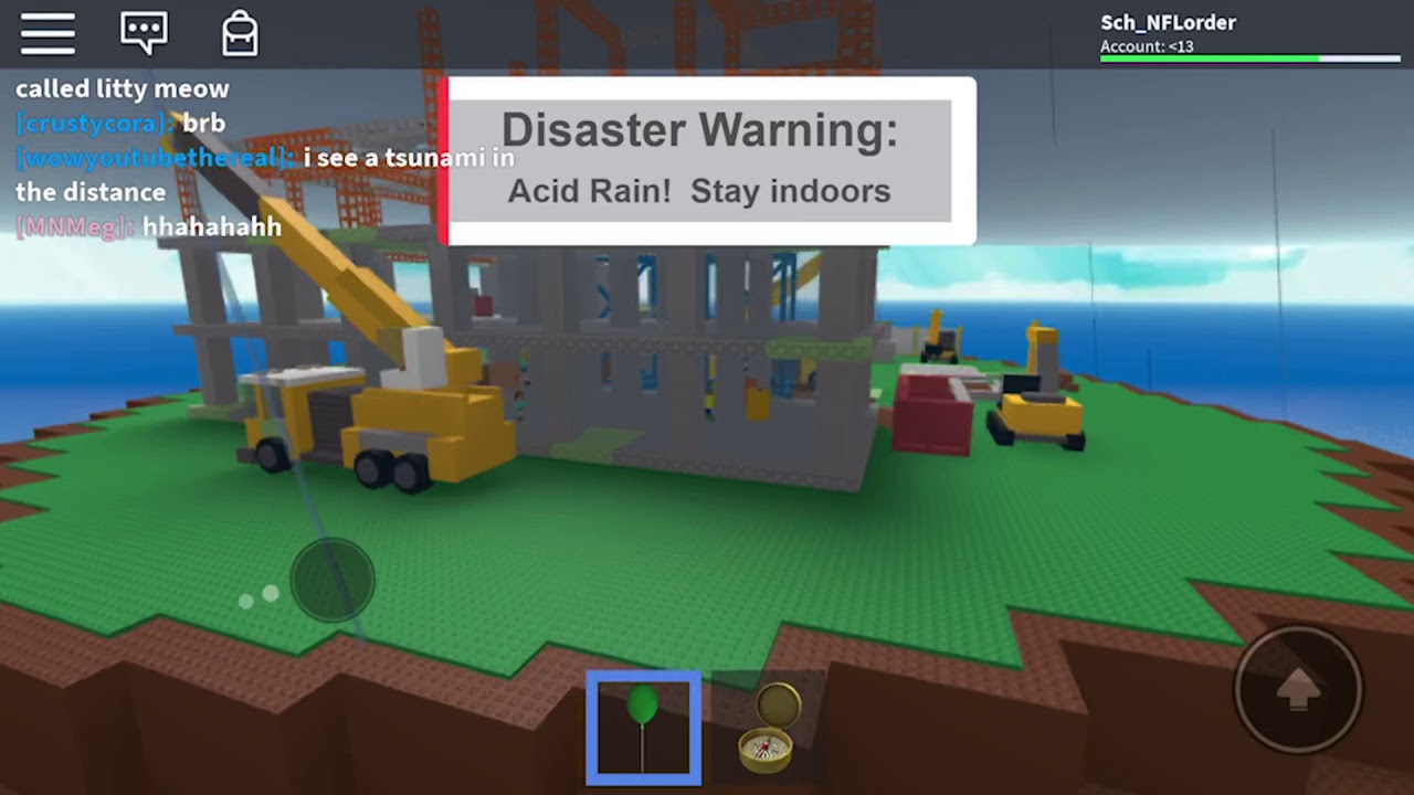 Roblox natural disaster survival ep2 | double disasters! - YouTube