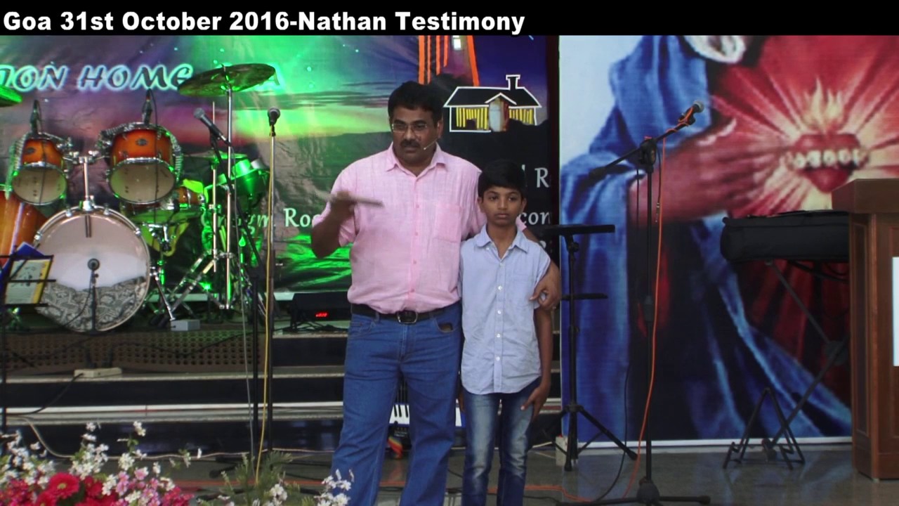 Goa Youth Fest 31st October2016- Nathan and sampath Testimony - YouTube