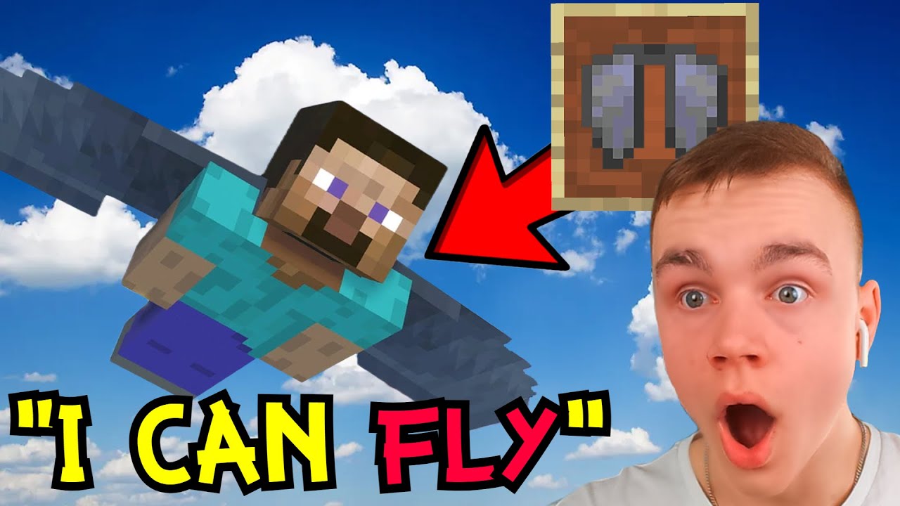 I Found Wings In Minecraft And They're Amazing!!! - YouTube