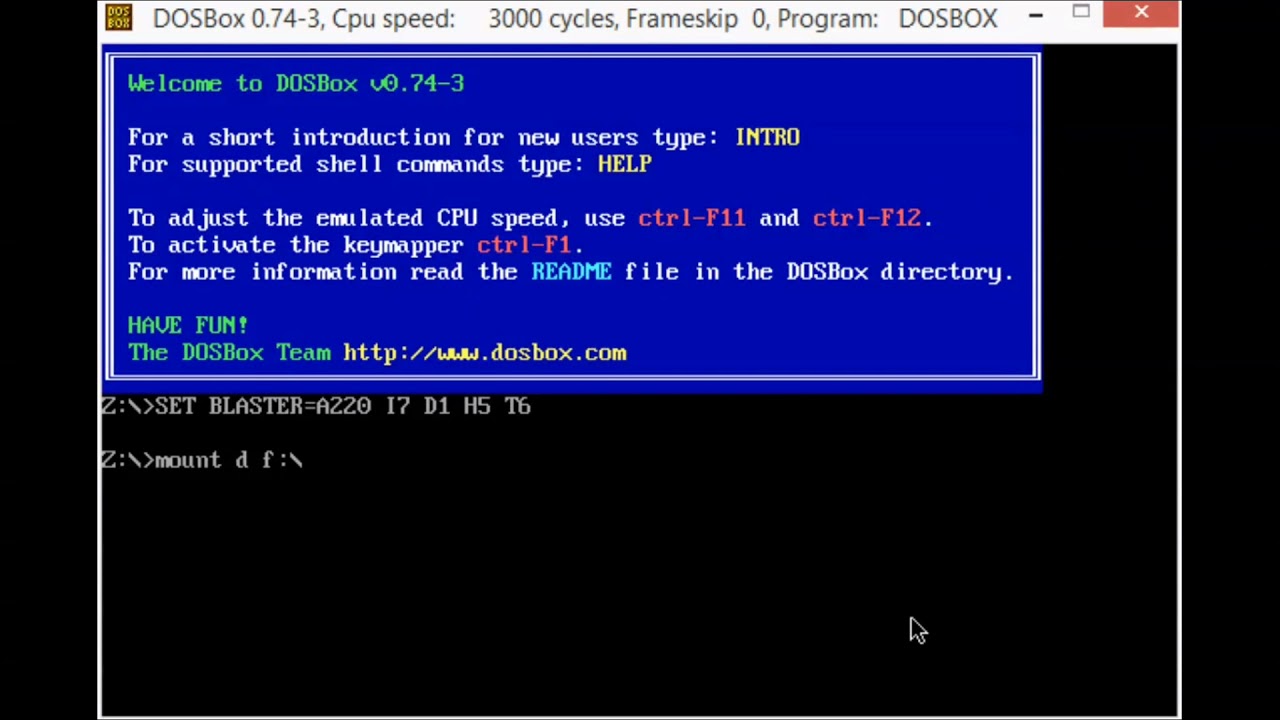 Latihan Debug di Dosbox - YouTube