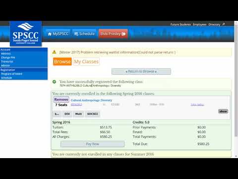 How to Register using mySPSCC - YouTube
