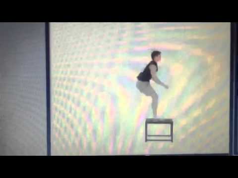 Box jump up with stabilization forward - YouTube
