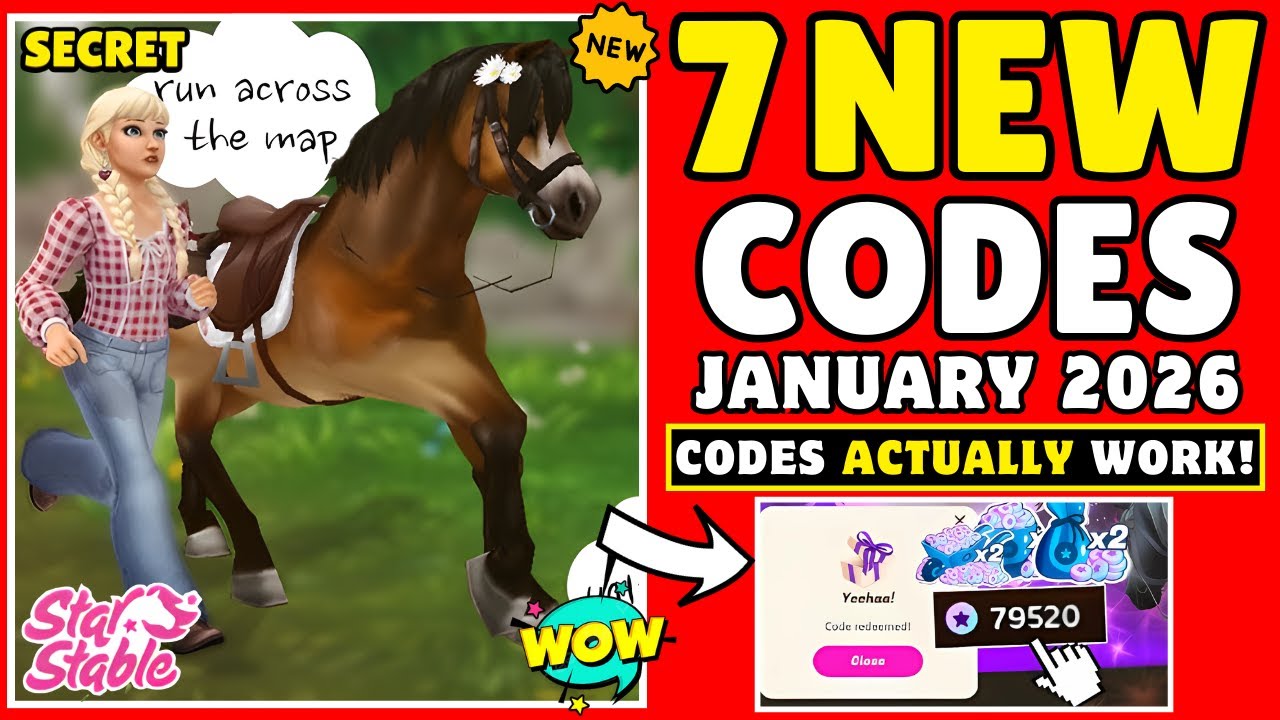 WORKING 7 ] SSO REDEEM CODES - NEW STAR STABLE CODES JANUARY 2026 ...