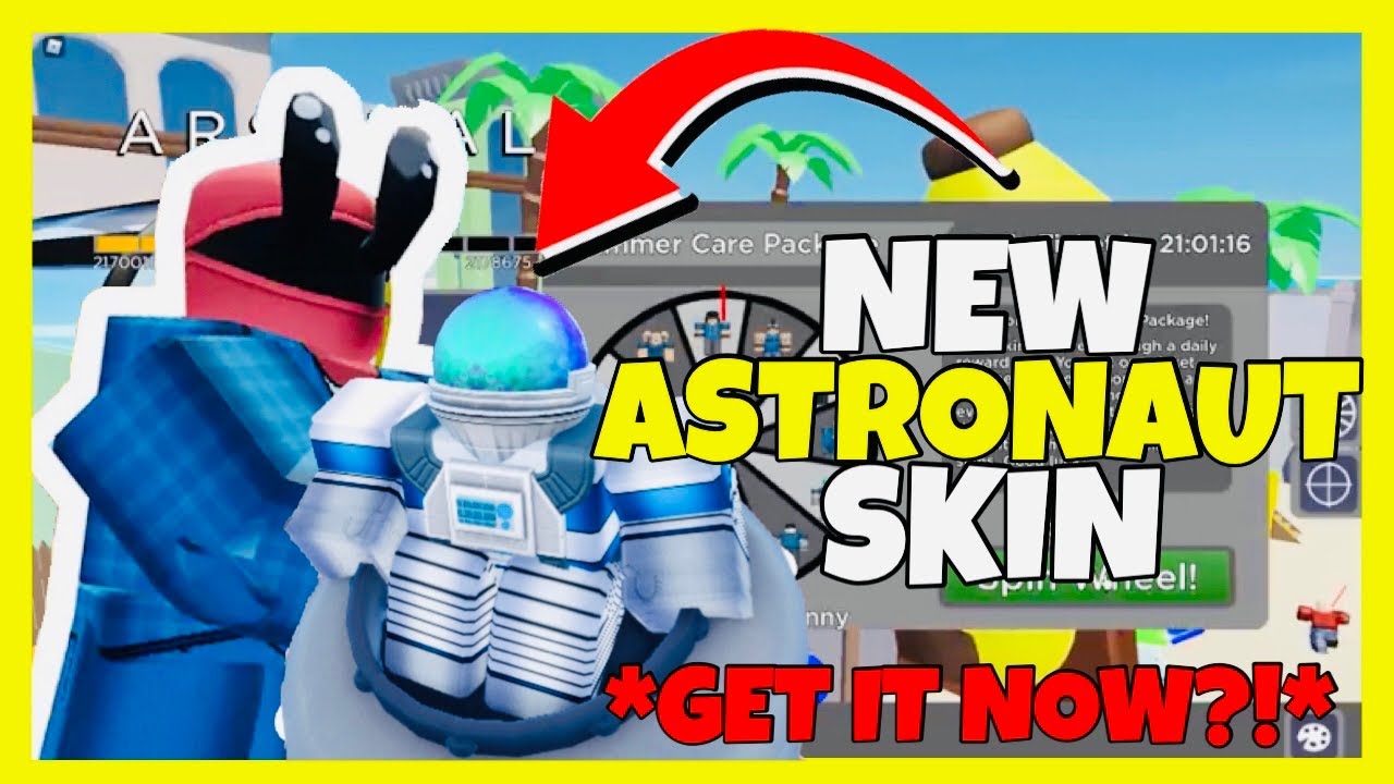 NEW ASTRONAUT SKIN IN ARSENAL GET IT NOW?! ROBLOX - YouTube
