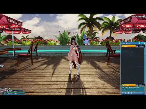 PSO2 190 Volleyball Emote Lobby Action - YouTube