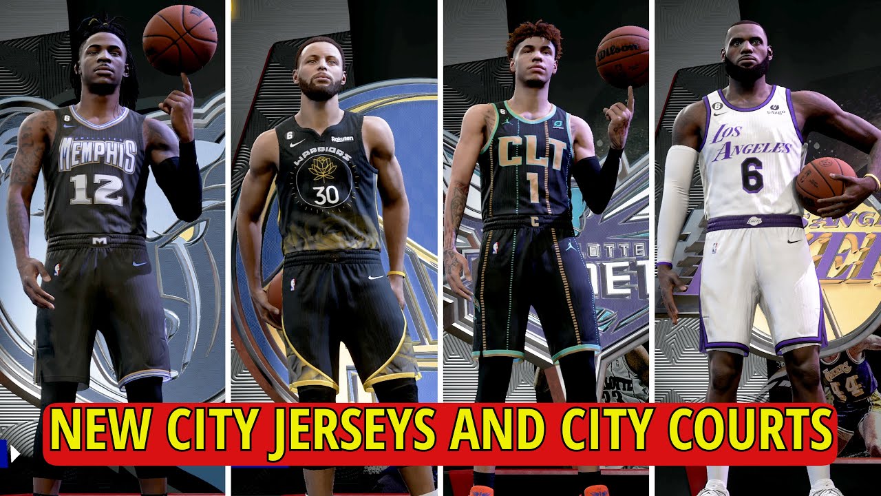 New NBA City Jerseys and City Courts | NBA 2K23 NEXT GEN Update - YouTube