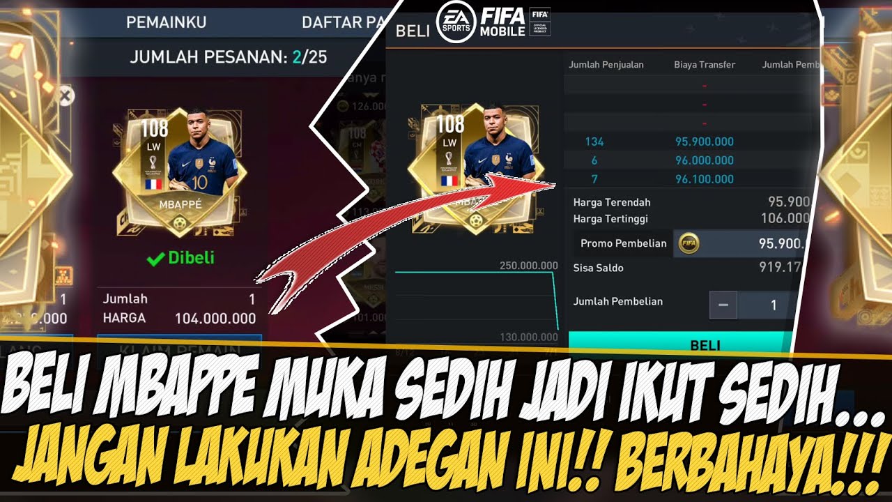 JANGAN DITIRU!! BELI MBAPPE TOTT EVENT WORLD CUP 2022 FIFA 2022 MOBILE ...