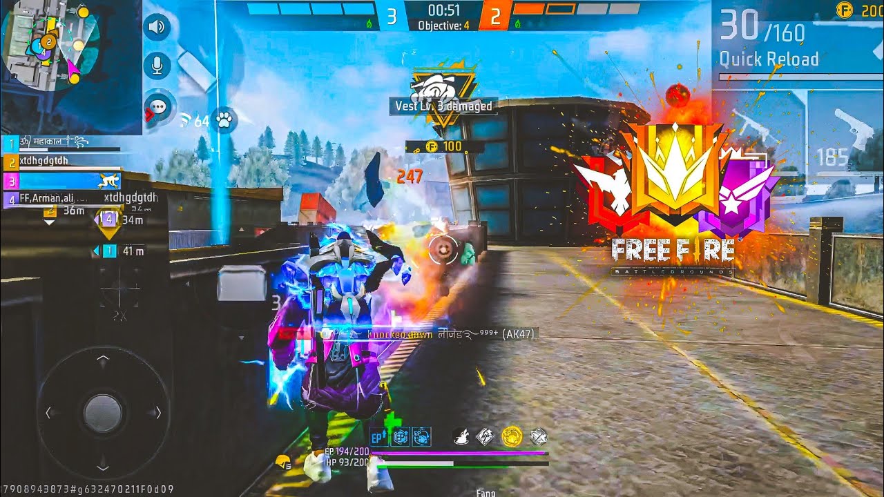 FF Fastest Mobile Player Gameplay CS Rank 4vs4 🤯🔥 | Free Fire Max 👺 ...