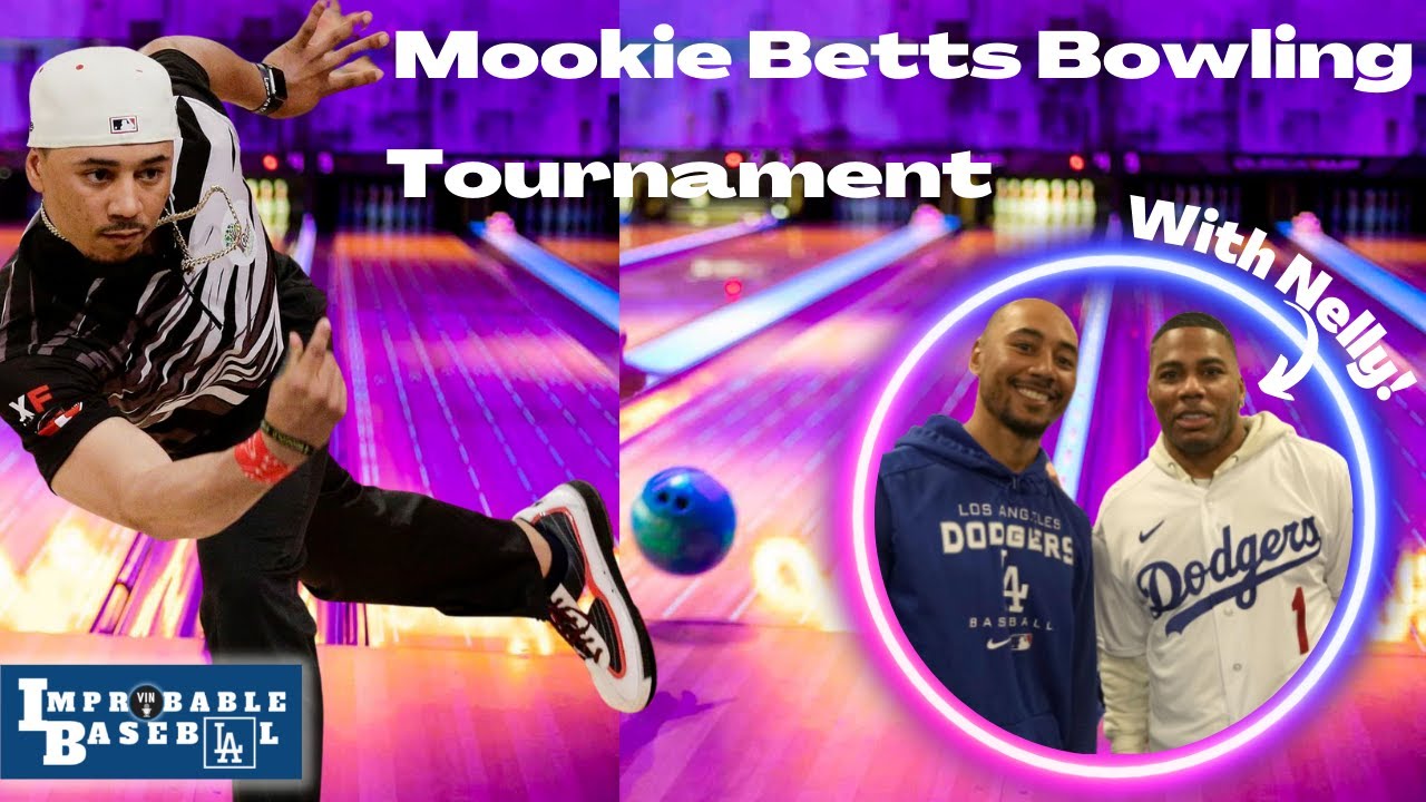 Mookie Betts hosts Bowling Tournament 🎳 with close friend rapper Nelly ...