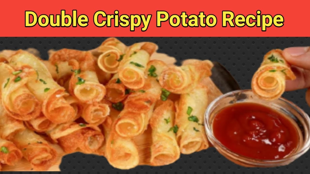 Double Crispy Fried Potatoes | Potato Roll Chips | Potato Snacks ...