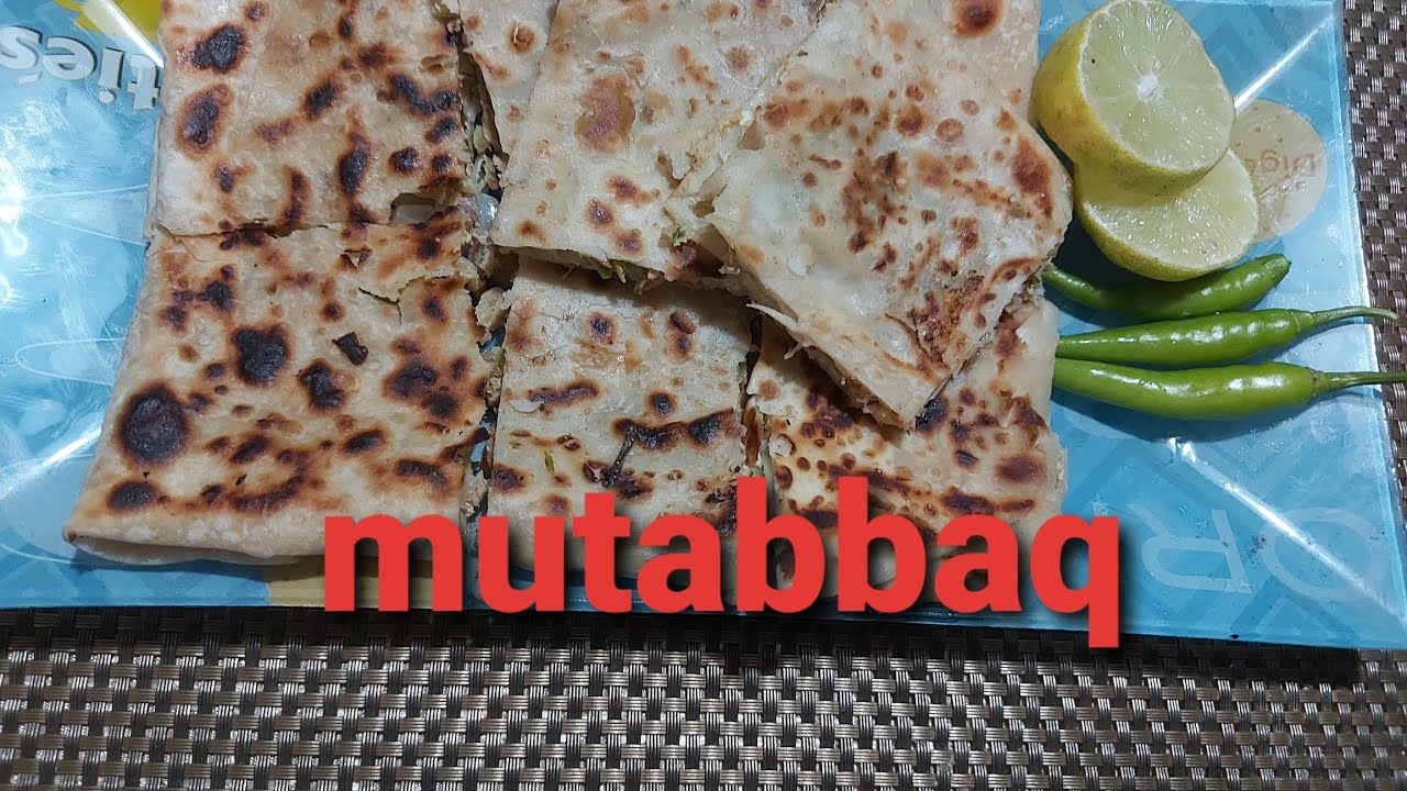 How to make mutabbaq| saudi arabian street food mutabbaq| mutabbaq ...