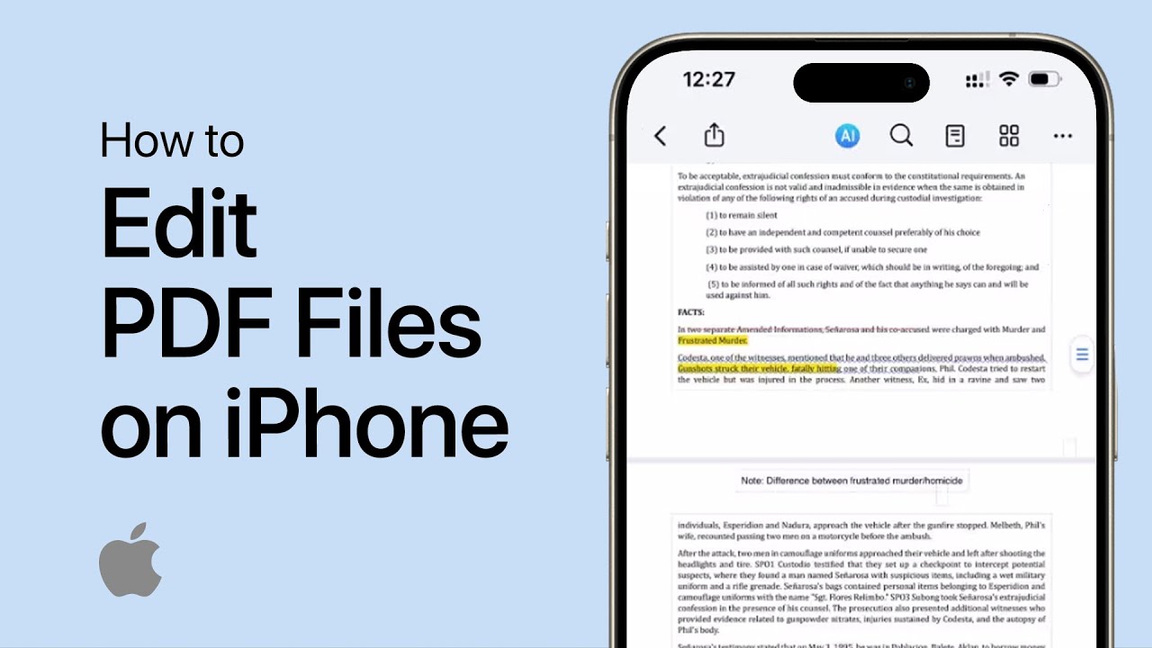 How To Edit PDF Files on iPhone & iPad - Quick Guide - YouTube