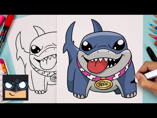 How To Draw Jeff the Landshark | Marvel Rivals - Videos For Kids