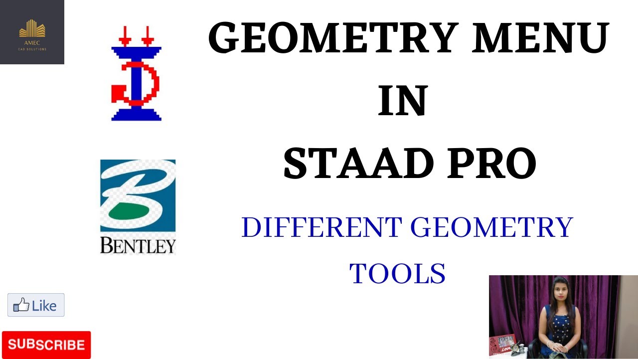 GEOMETRY TOOLS IN STAAD PRO | GEOMETRY MENU IN STAAD | STAAD PRO ...