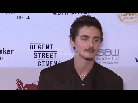 Timothee Chalamet makes a surprise appearance at the London Critics Circle Awards