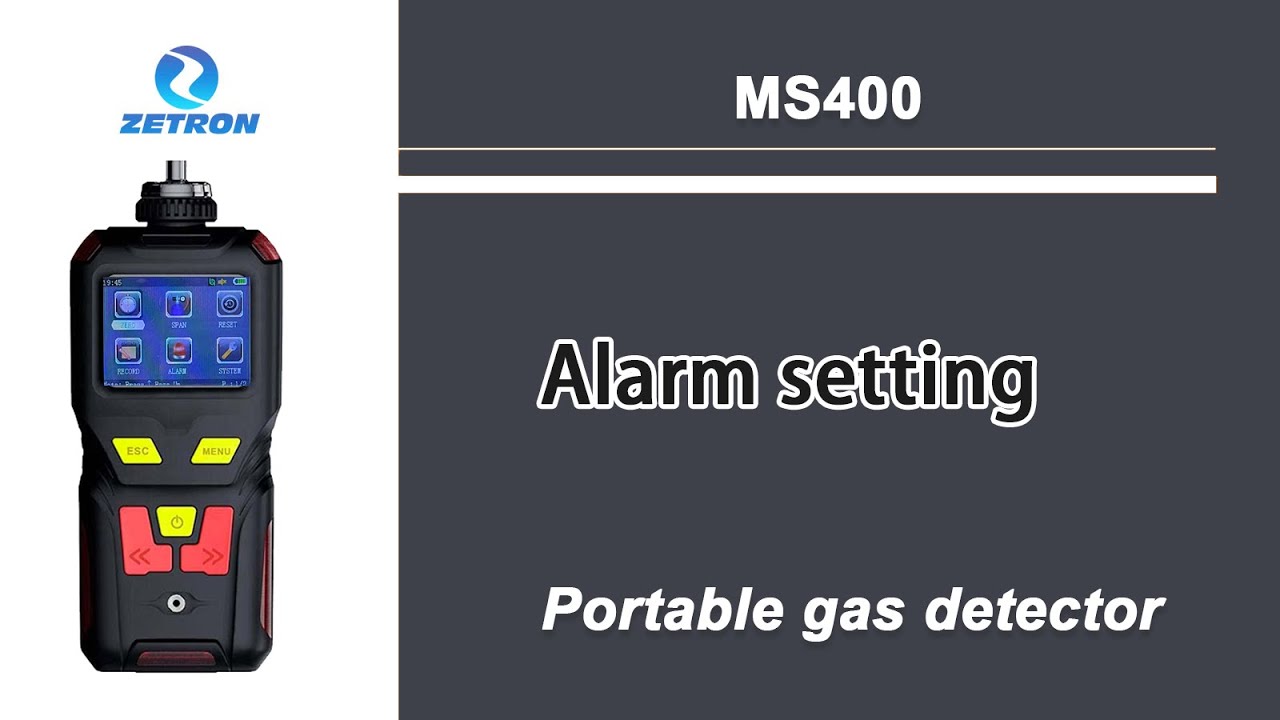 「Alarm setting」MS400 Fast Response Four In One Multi Gas DetectorFor ...