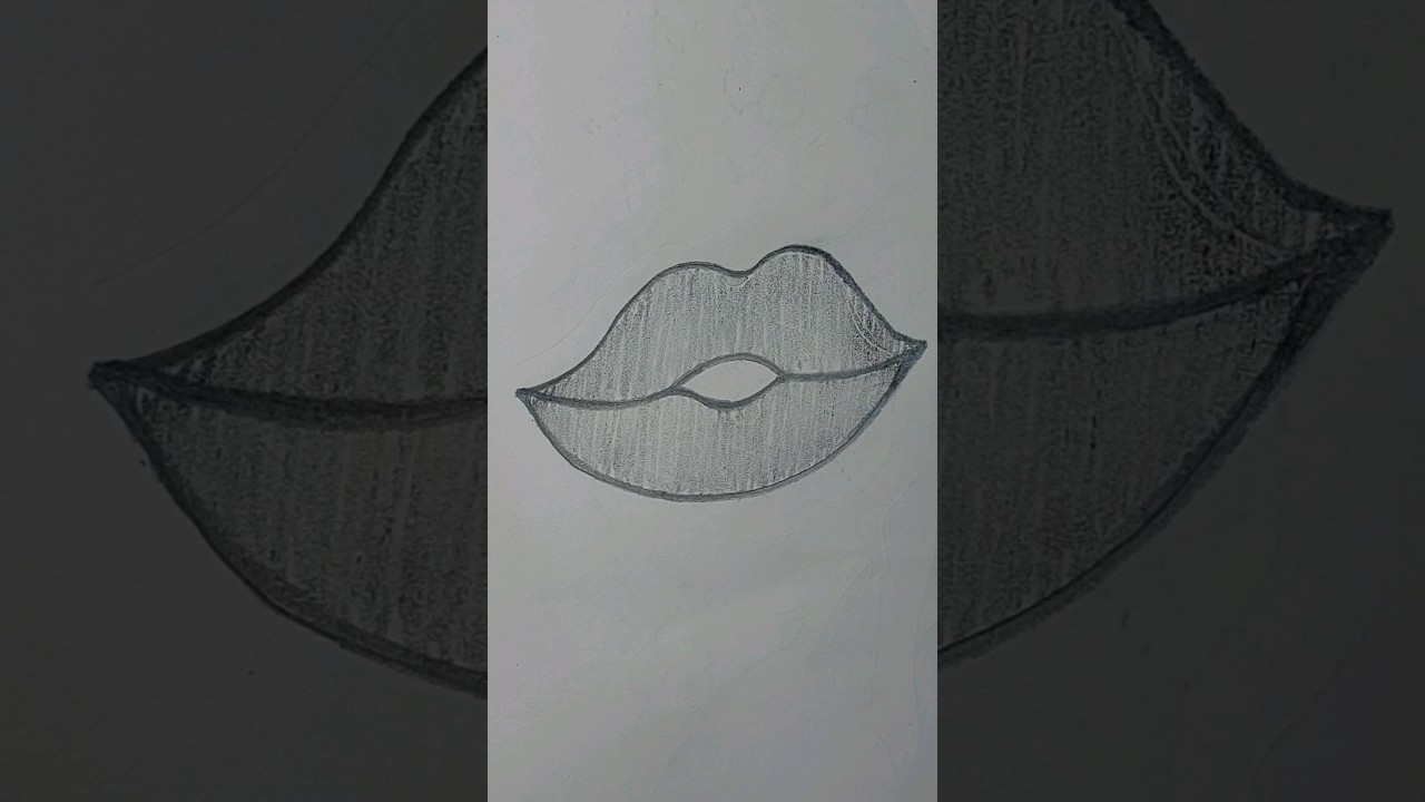 How To Draw Human Lips 💋 - YouTube