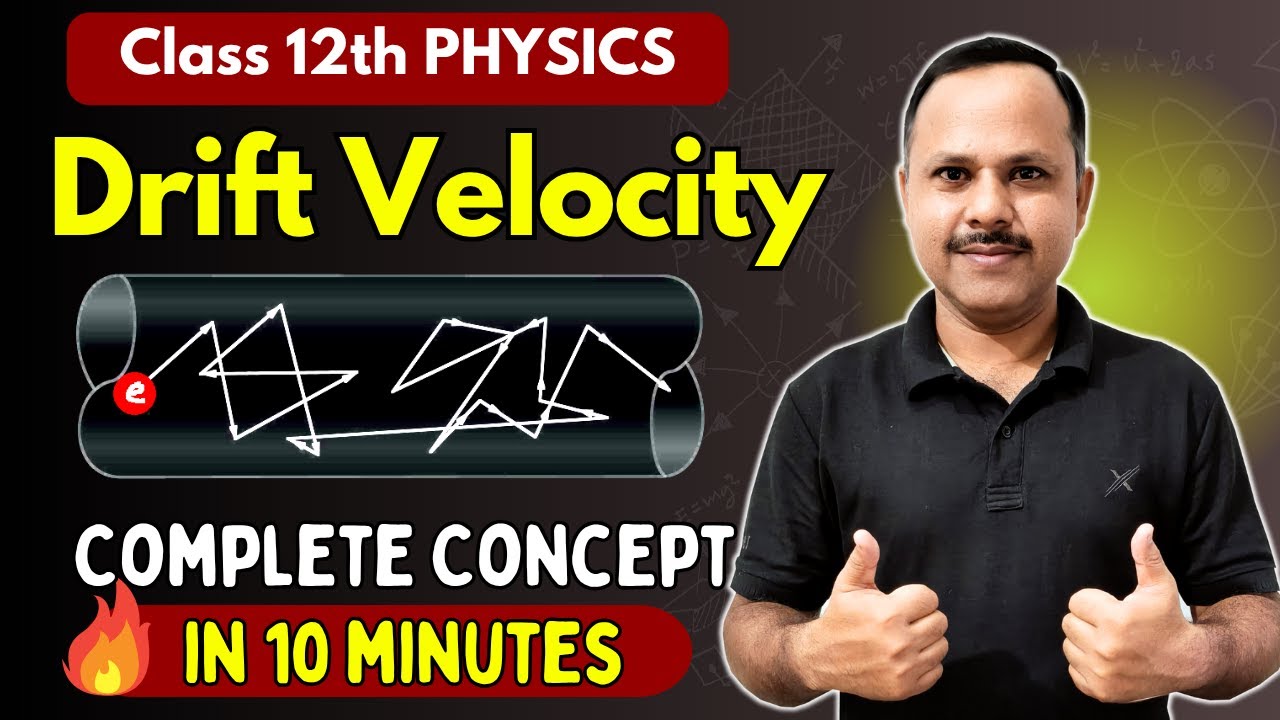Drift Velocity | Relaxation Time | Current Electricity | 12th #physics ...