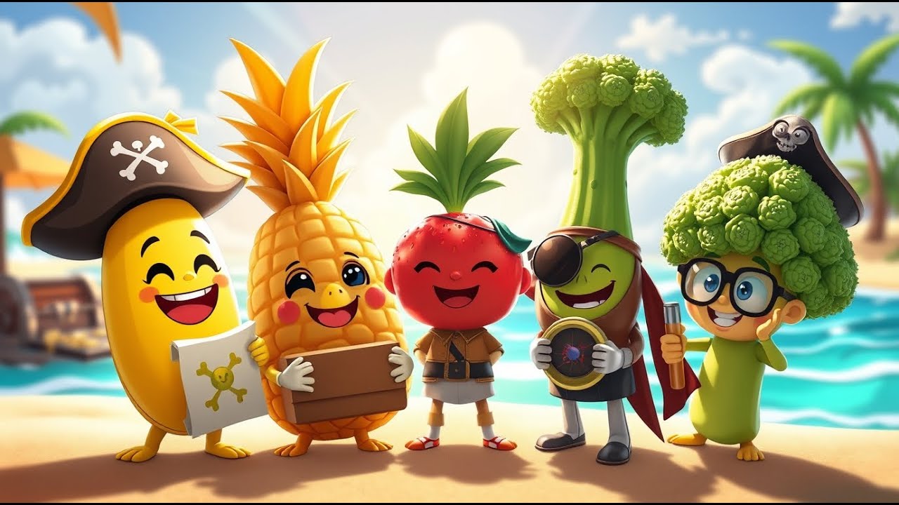 Hey Sensory Colorful Journey Through Fruits and Veggies Funny Dancing ...
