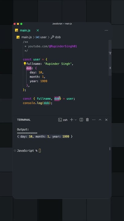 Destructuring Nested Objects Javascriptexplained Youtube 9918