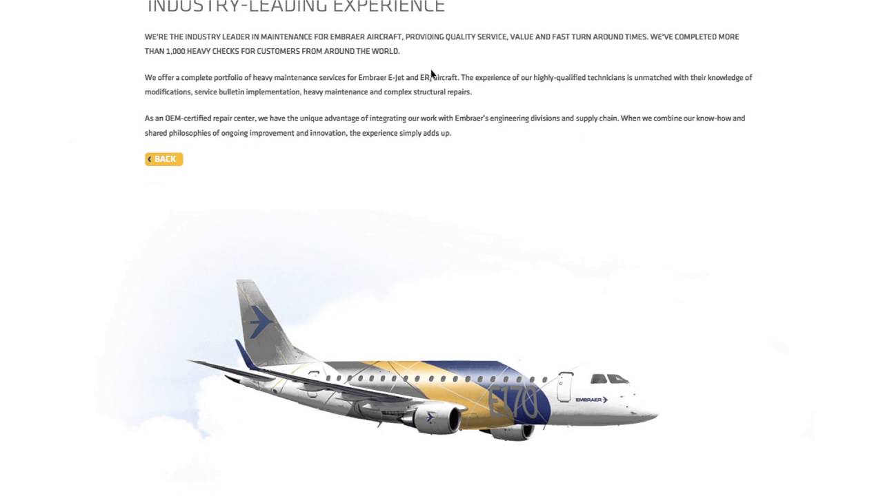 Embraer Aircraft Maintenance Services - YouTube