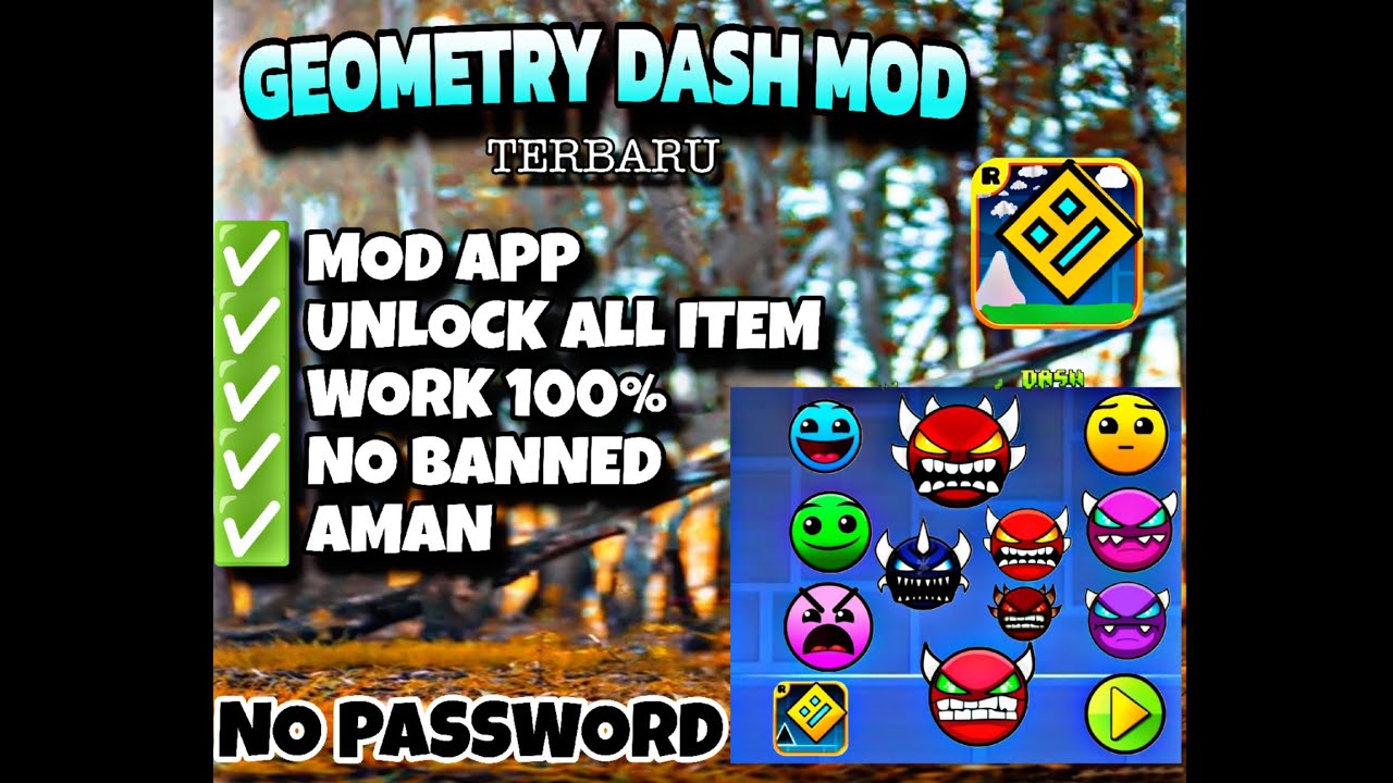 GEOMETRY DASH MOD APK || UNLOCK ALL || TERBARU 2025 - YouTube