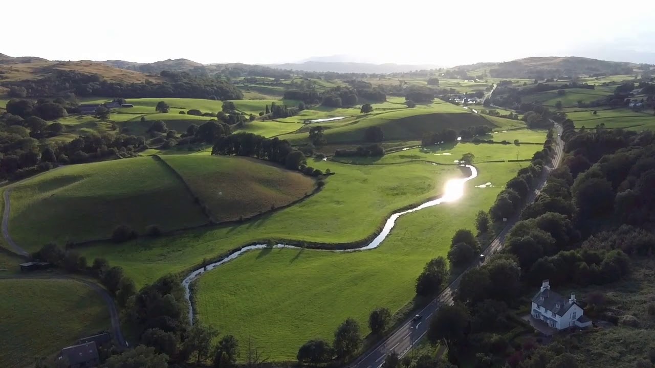 Staveley Cumbria from above - YouTube