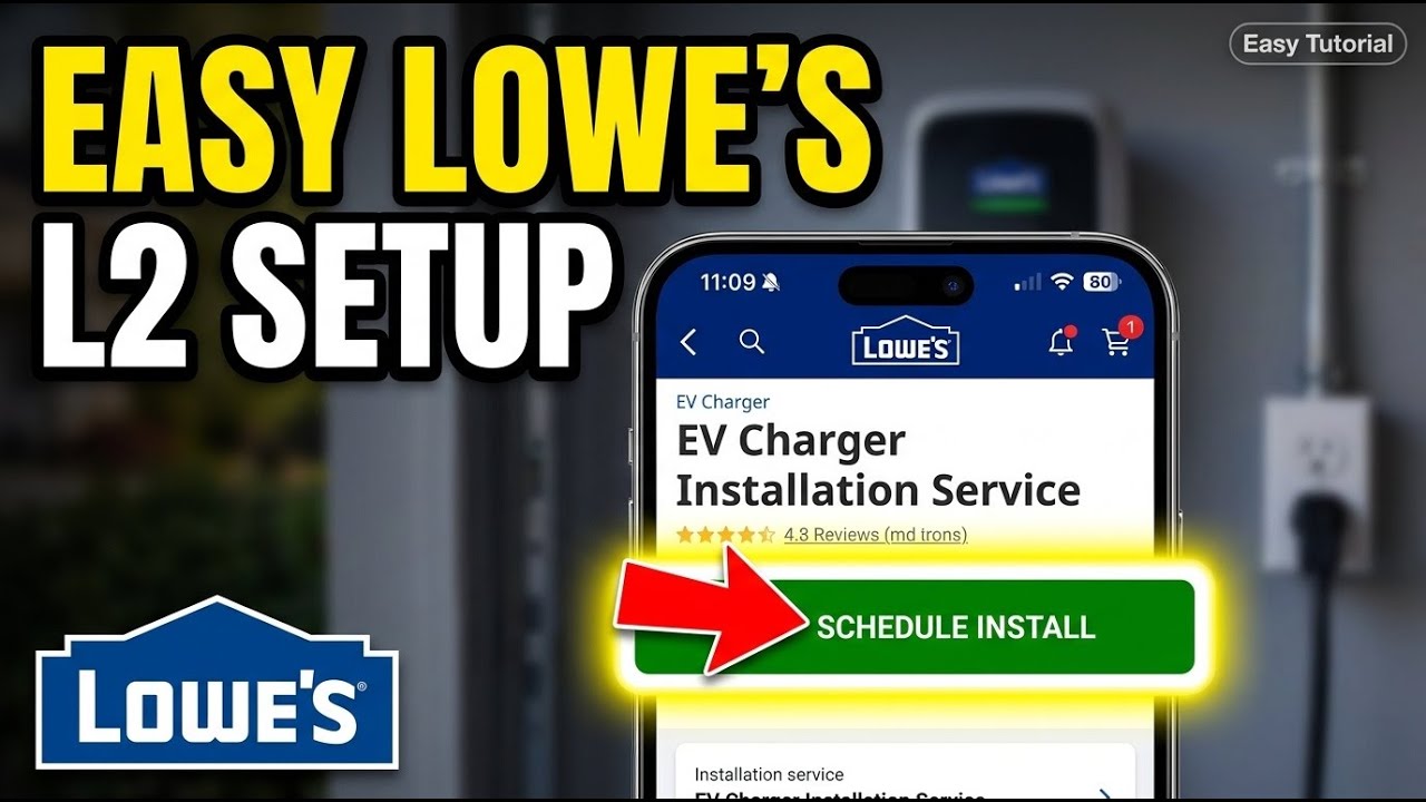 How to setup installing a Level 2 charger with Lowe's - Easy Tutorial ...