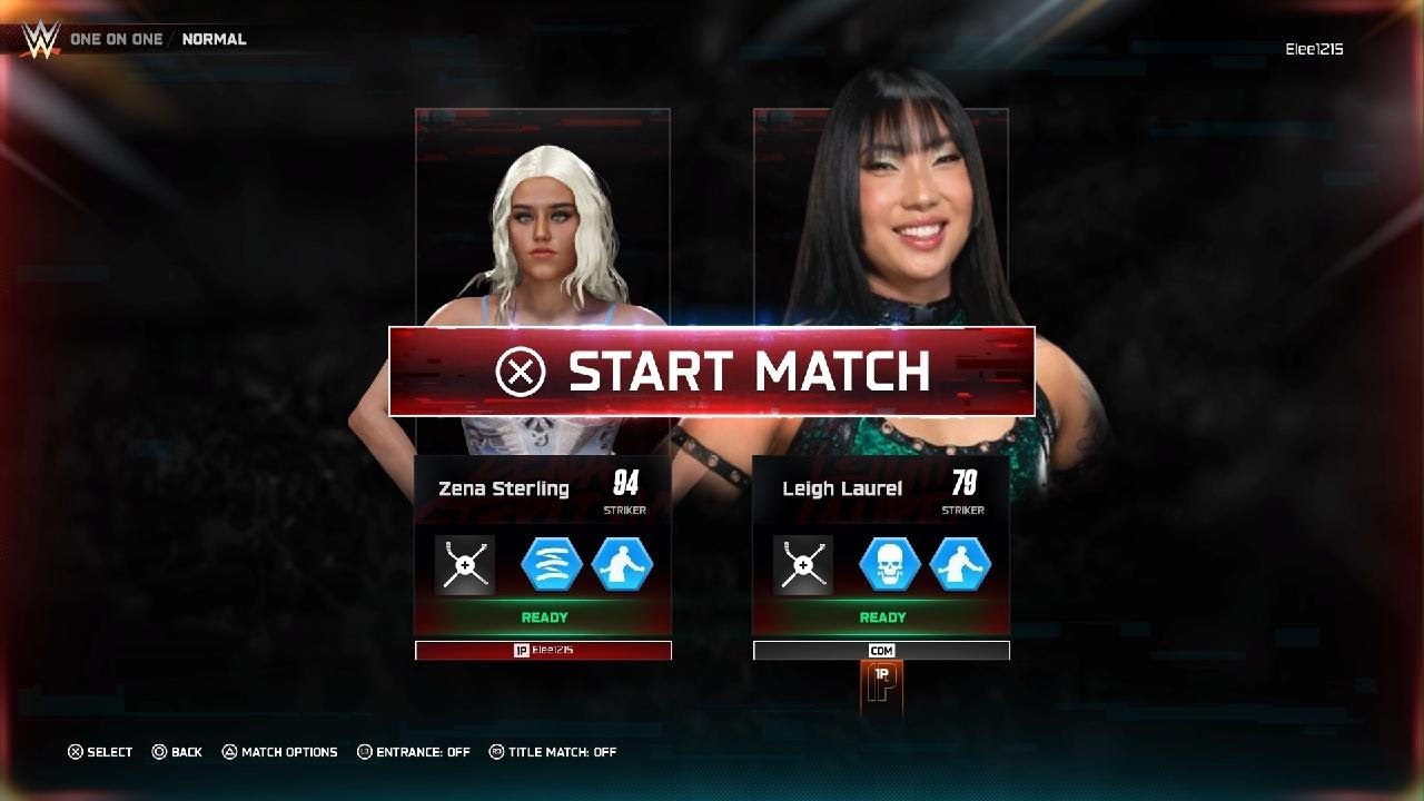 WWE 2K25 WWE LFG Ep 8 Zena Stirling Vs Leigh Laurel - YouTube