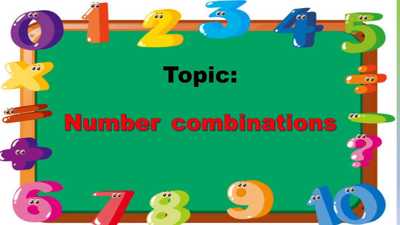 Standard: I, Subject: Maths, Topic: Number Combinations. - YouTube