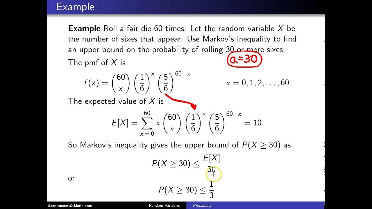 Markov's inequality -- Example 1 - YouTube