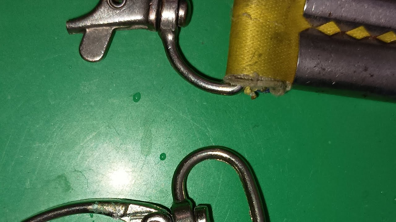 How to fix a broken key chain simply using home tools. - YouTube