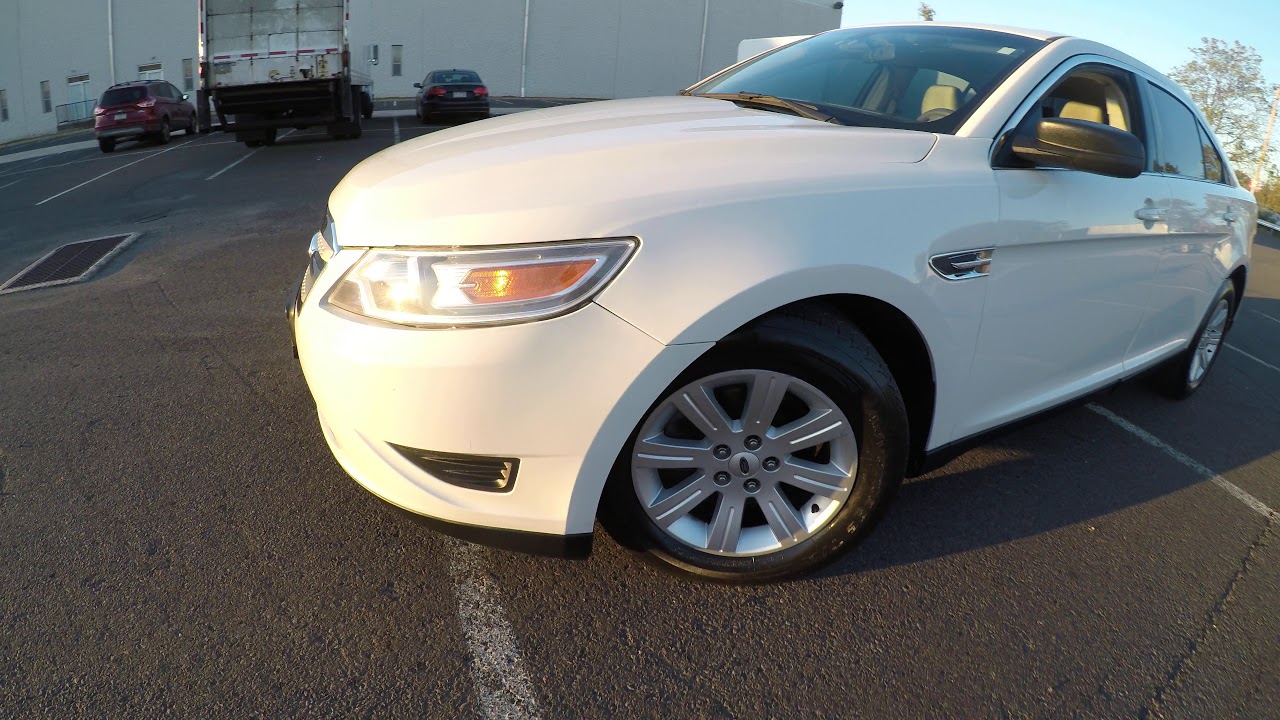 4K Review 2011 Ford Taurus SE White Virtual Test-Drive & Walk-around ...