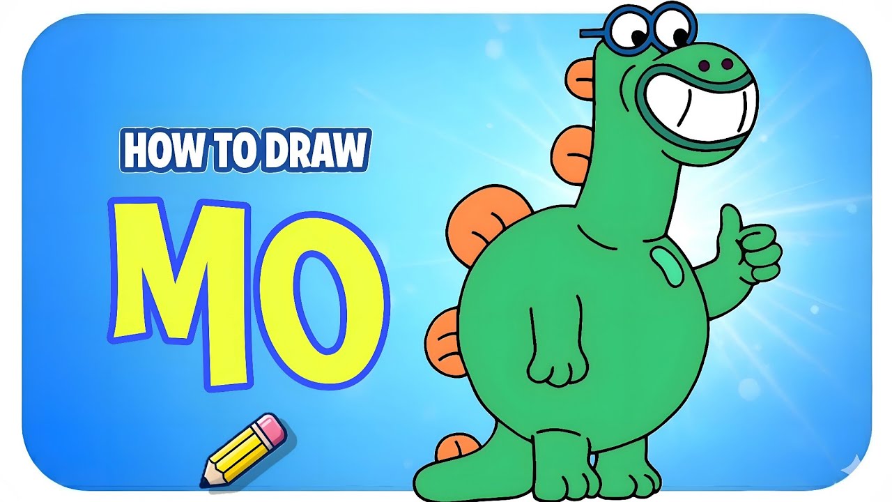How to draw Mo from Elliott from Earth step by step easy - YouTube