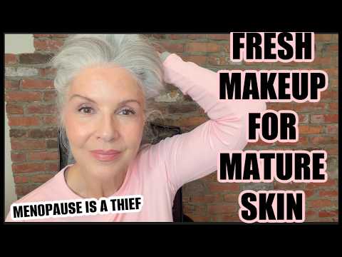 MAKEUP TIPS FOR MATURE SKIN | FRESH GLOW MAKEUP OVER 50  #nopowderneeded