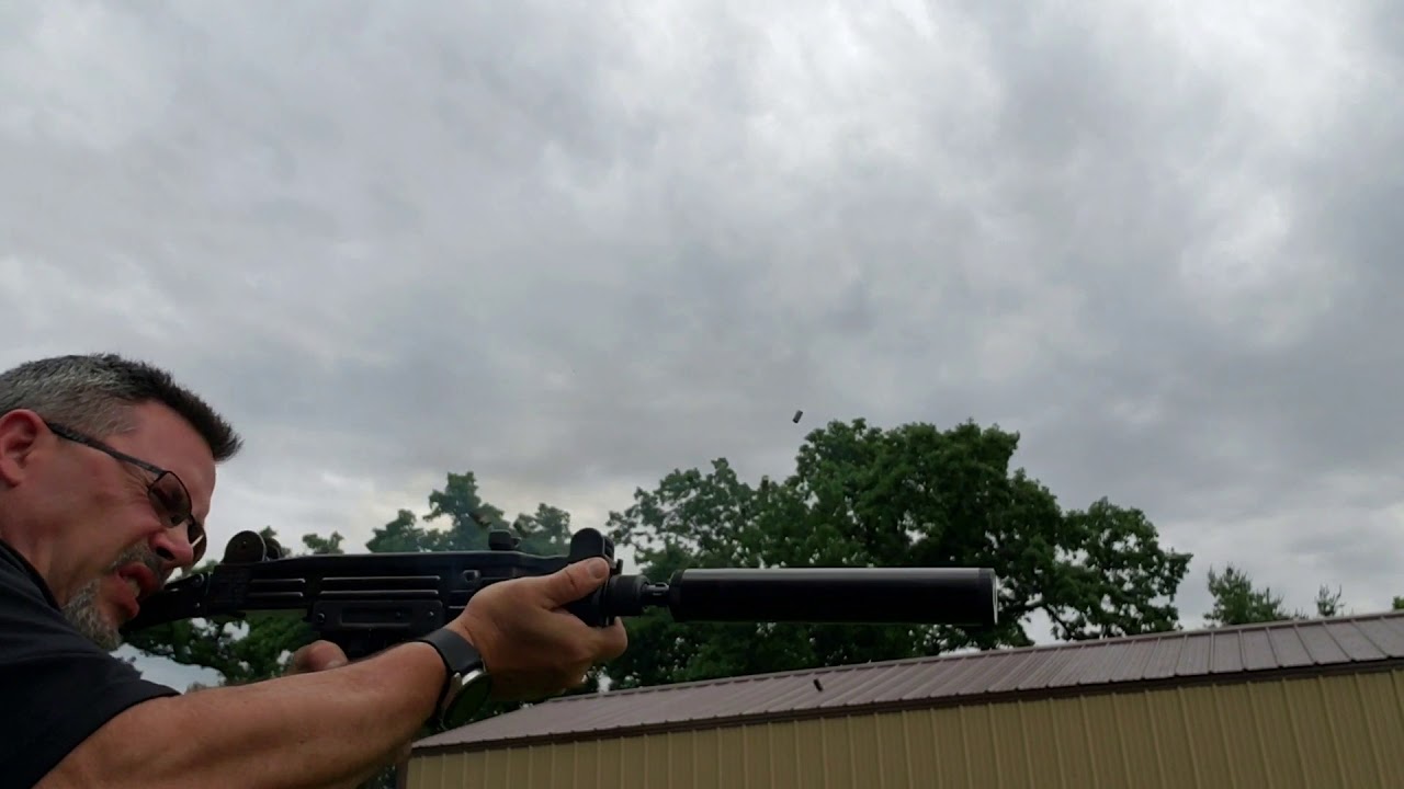 UZI full auto with 1" buffer - YouTube