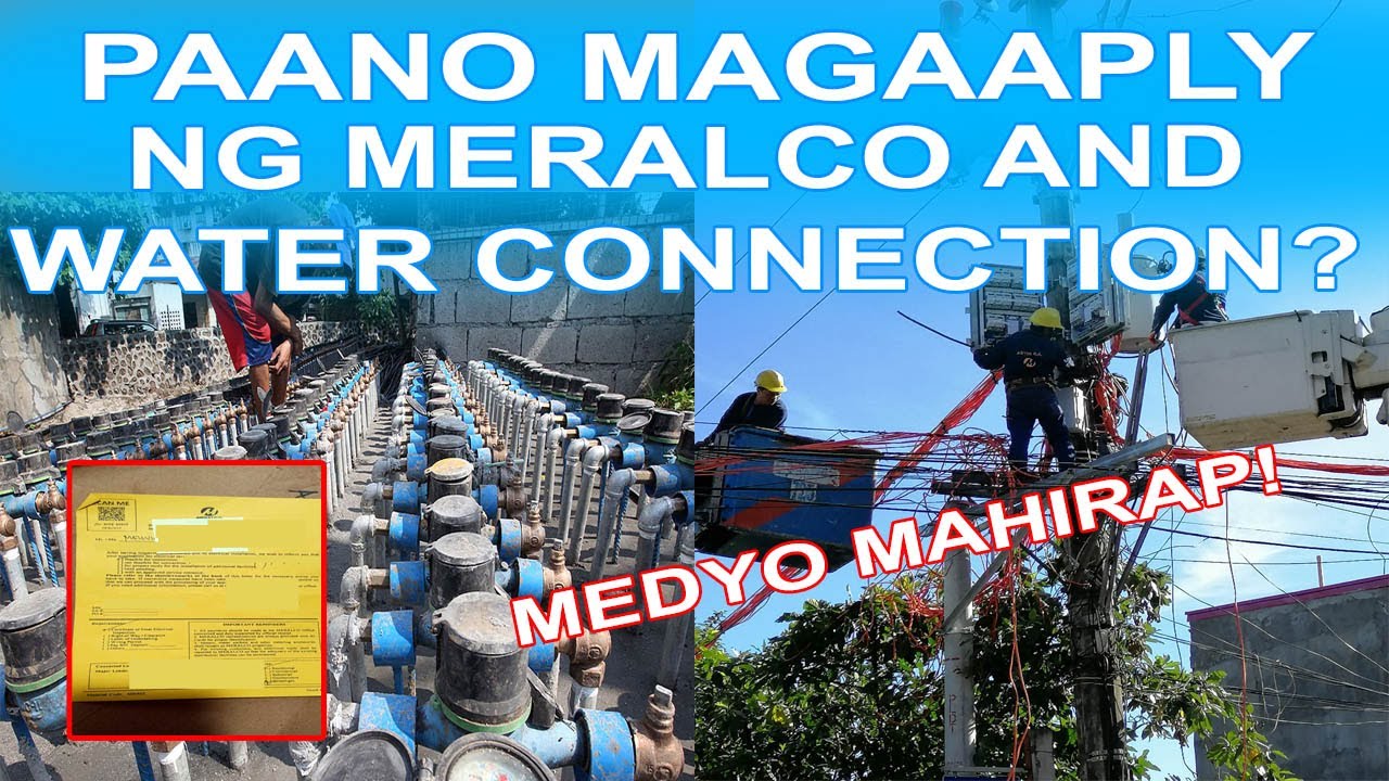 Paano magapply ng Meralco and Manila water/maynilad connection before ...