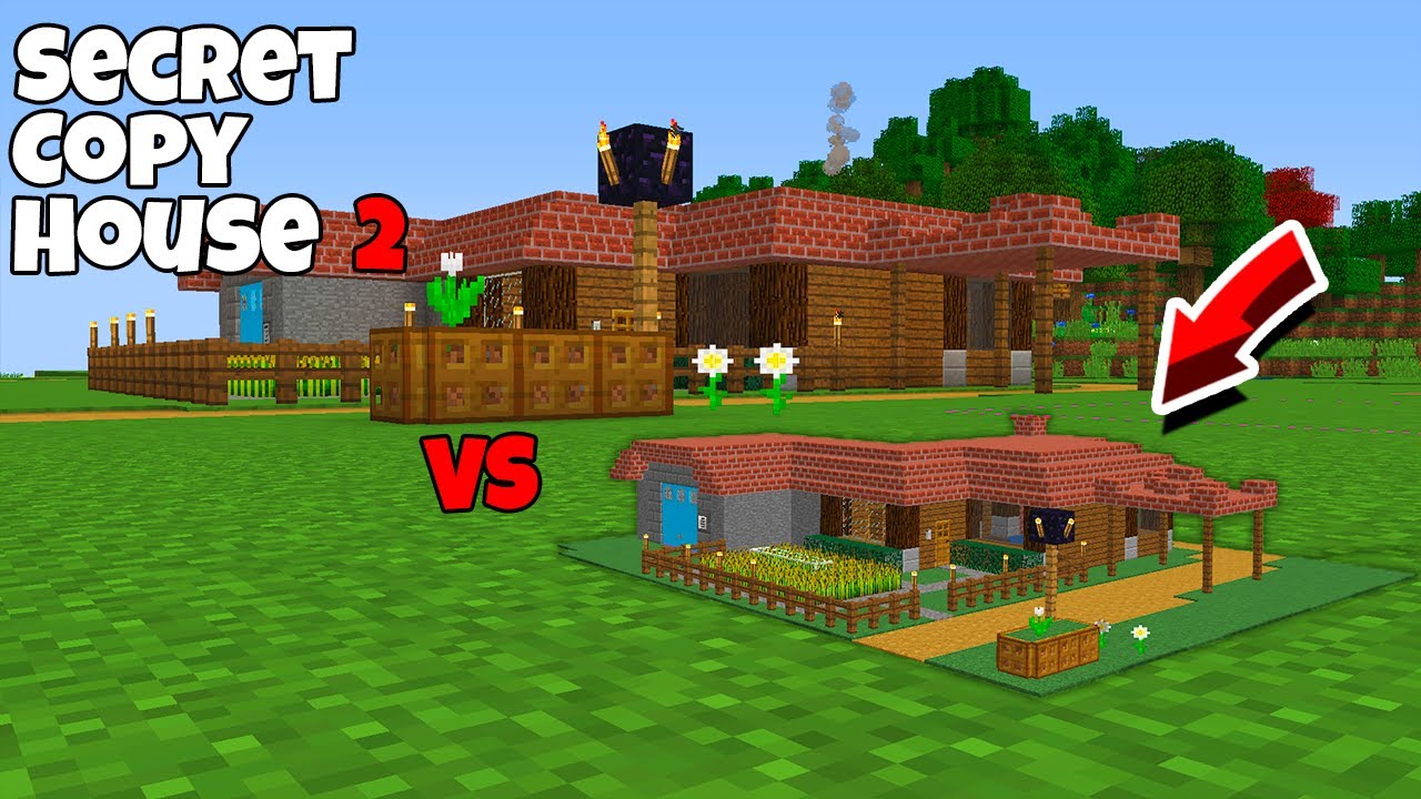 I found a SECRET COPY OF MY HOUSE in MINECRAFT || SECRET MINI BLOCKS IN ...