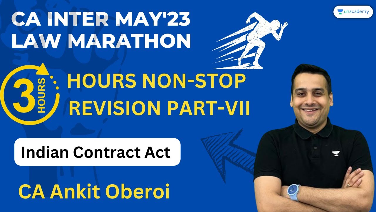 Law MARATHON 🏃| Part - 7 | 3 Hours Non-Stop Law Revision| CA Inter G1 ...