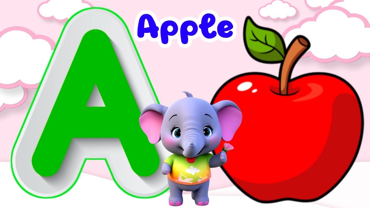 ABC song | a for apple | abc phonics song for toddlers | nursery rhymes ...