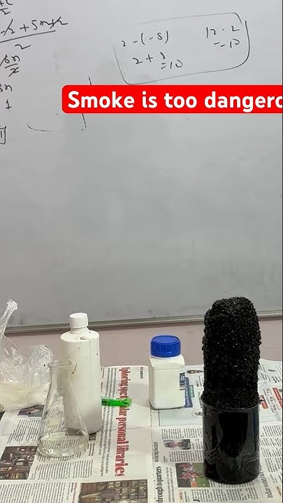 Reaction with sugar and sulphuric acid#shots #youtubeshorts #science #experiment - YouTube