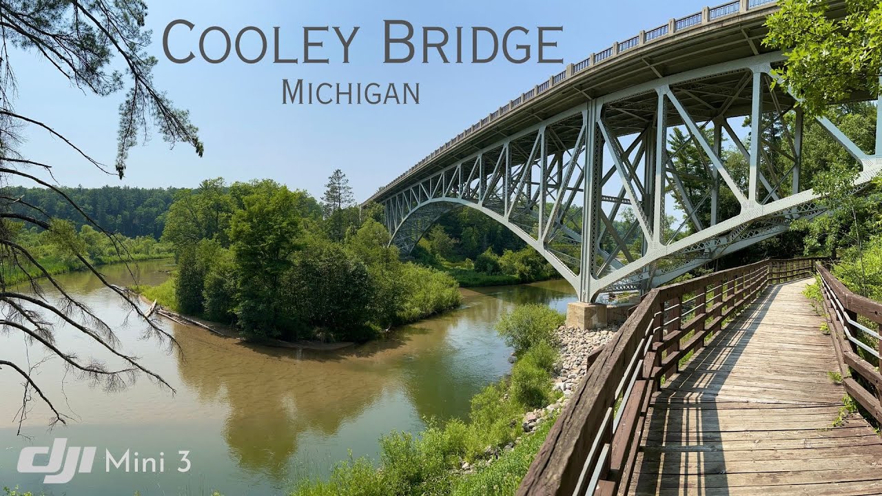 Cooley Bridge, Michigan - DJI Mini 3 Cinematic Video - YouTube